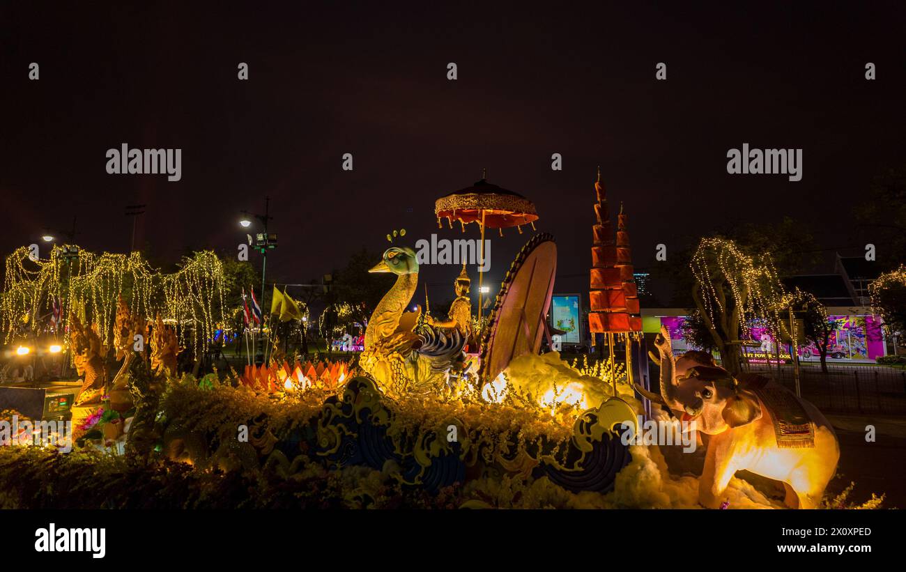 Bangkok,Thailand-April,11,2024: The stunning Songkran parade at Sanam ...