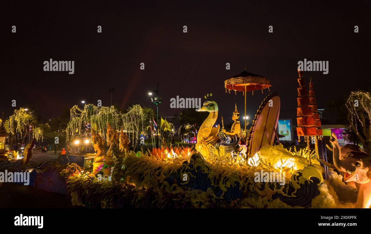 Bangkok,Thailand-April,11,2024: The stunning Songkran parade at Sanam ...