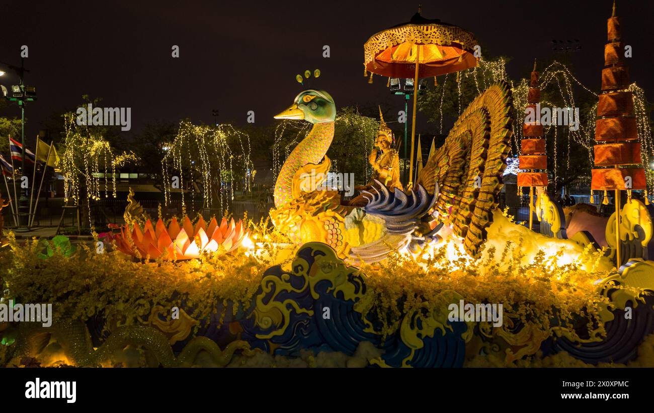 Bangkok,Thailand-April,11,2024: The stunning Songkran parade at Sanam ...