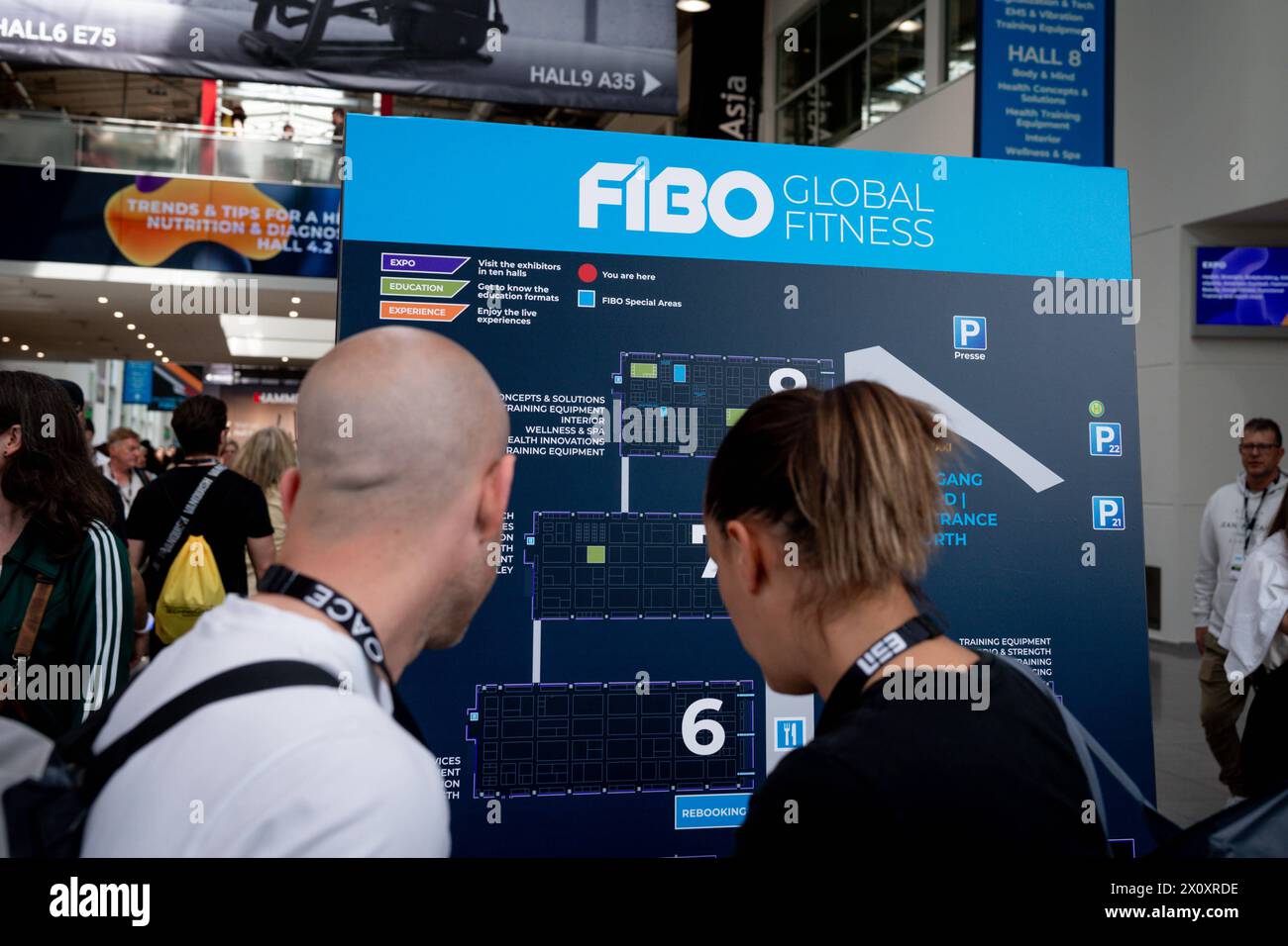 Symbolbild Fitnessmesse FIBO Symbolfoto Impressionen von der sehr gut ...