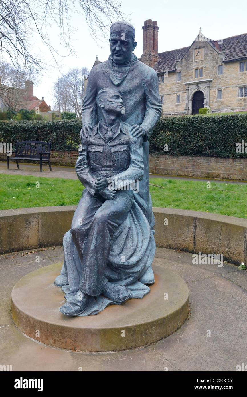 Statue commemorating plastic surgeon Sir Archibald McIndoe by Martin ...
