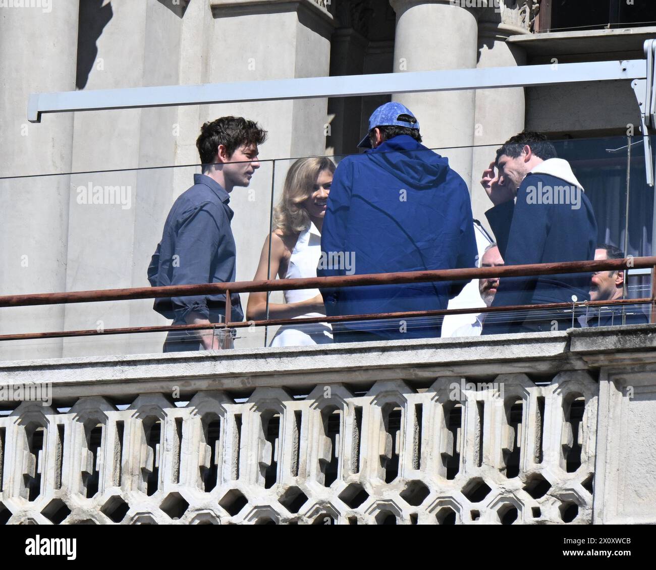 Milan, Zendaya and the actors of Luca Guadagnino's film Challengers ...