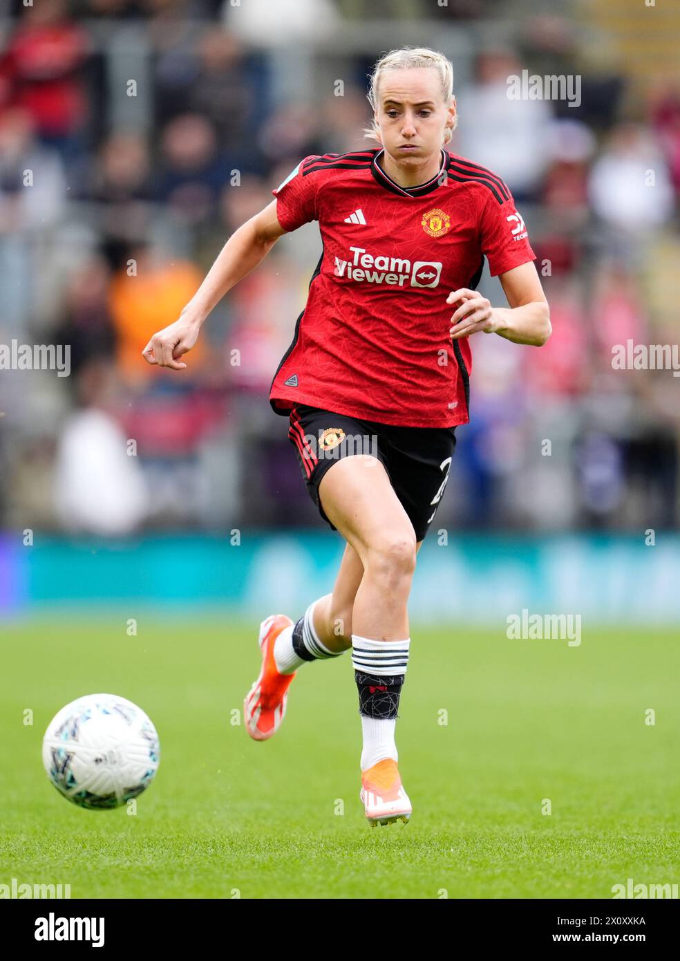 Manchester United's Millie Turner during the Adobe Women's FA Cup semi ...