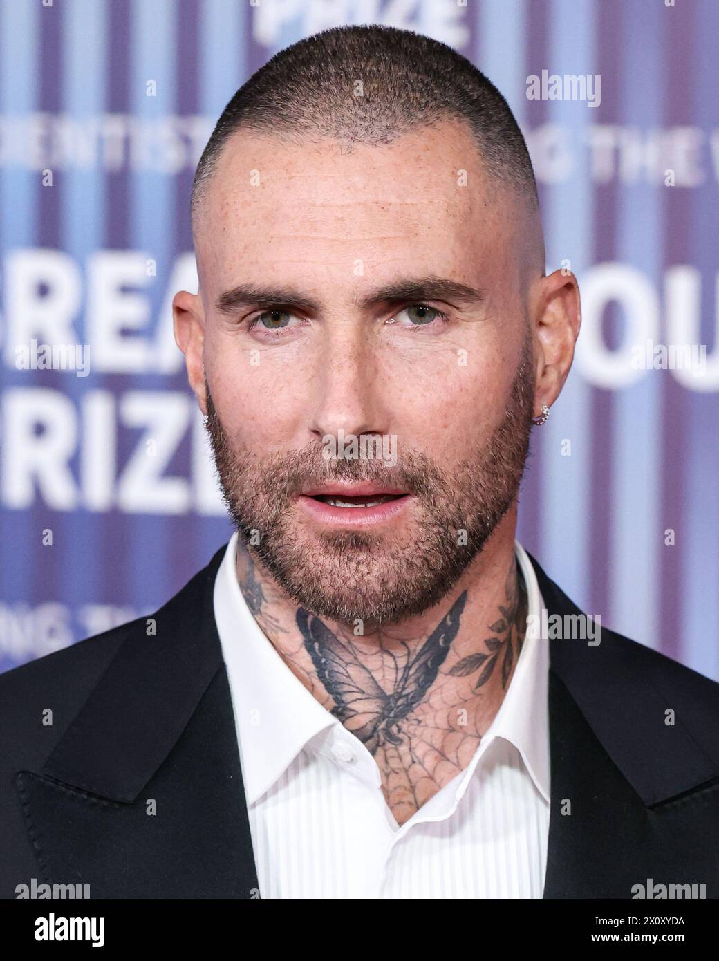 LOS ANGELES, CALIFORNIA, USA - APRIL 13: Adam Levine arrives at the ...