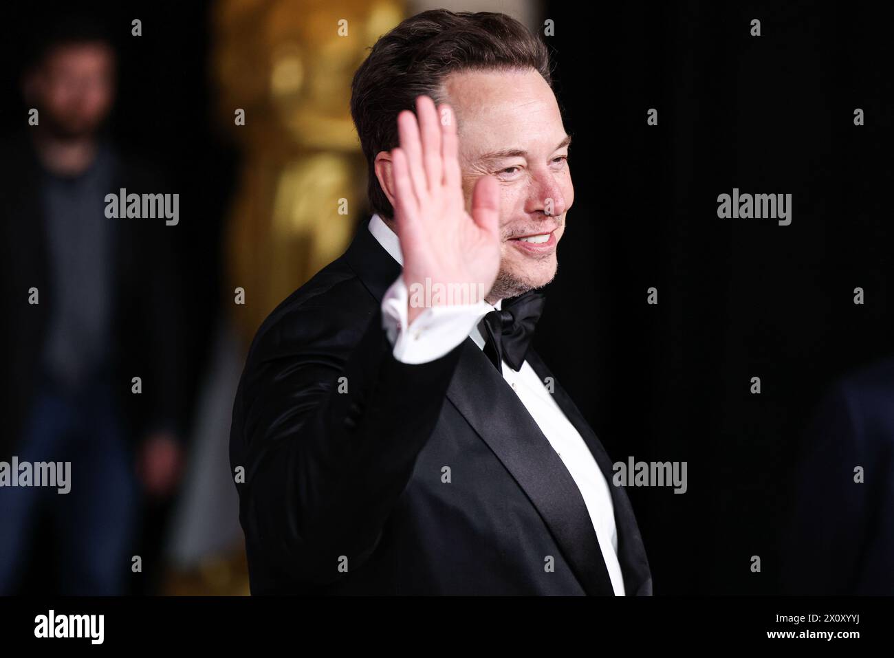 LOS ANGELES, CALIFORNIA, USA - APRIL 13: Elon Musk arrives at the 10th ...