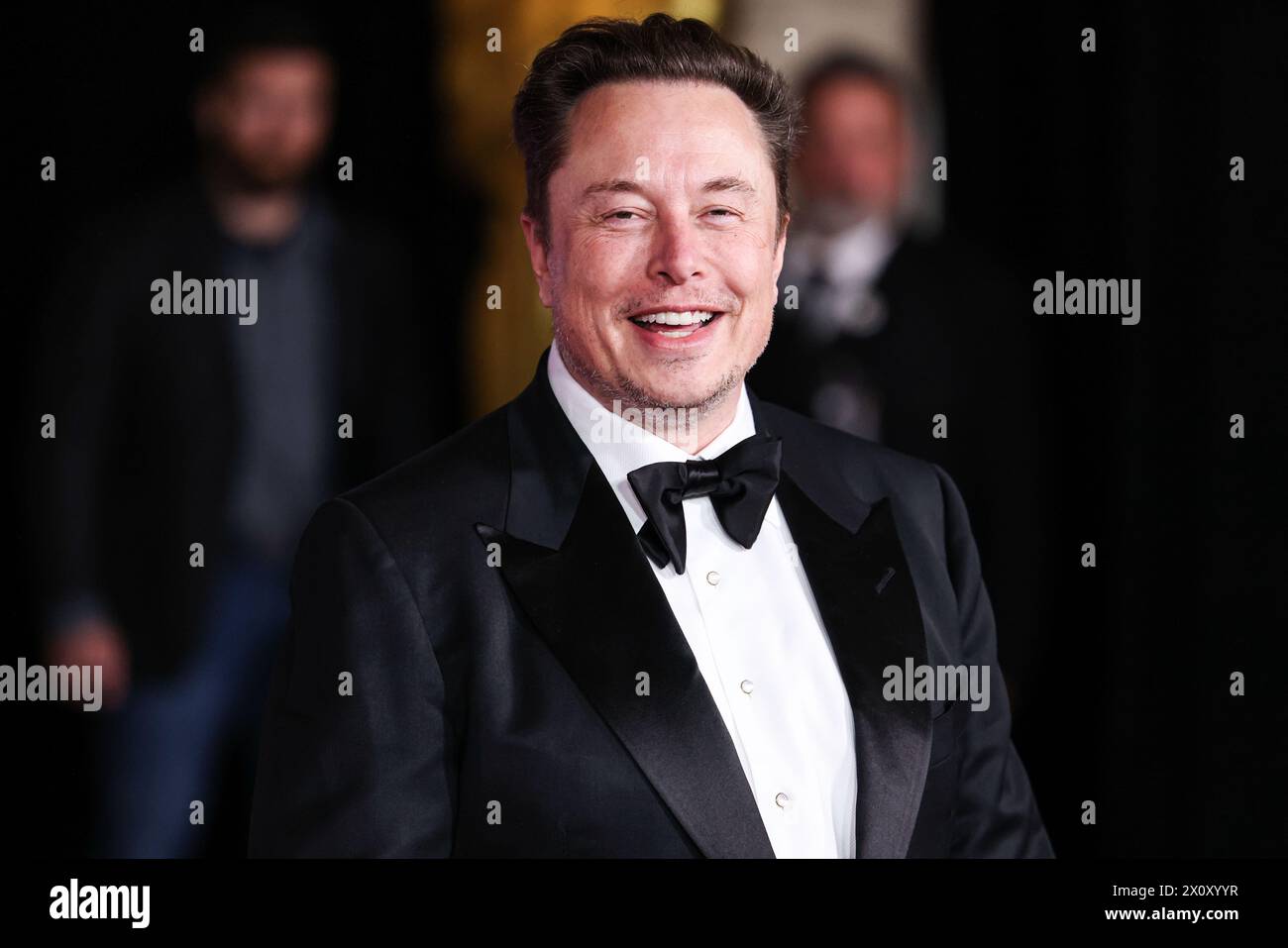 LOS ANGELES, CALIFORNIA, USA - APRIL 13: Elon Musk arrives at the 10th ...