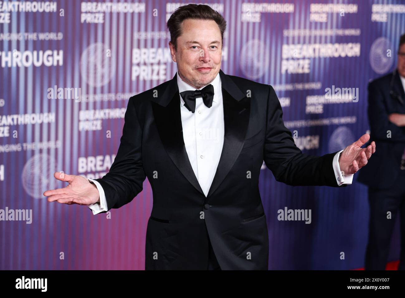 LOS ANGELES, CALIFORNIA, USA - APRIL 13: Elon Musk arrives at the 10th ...