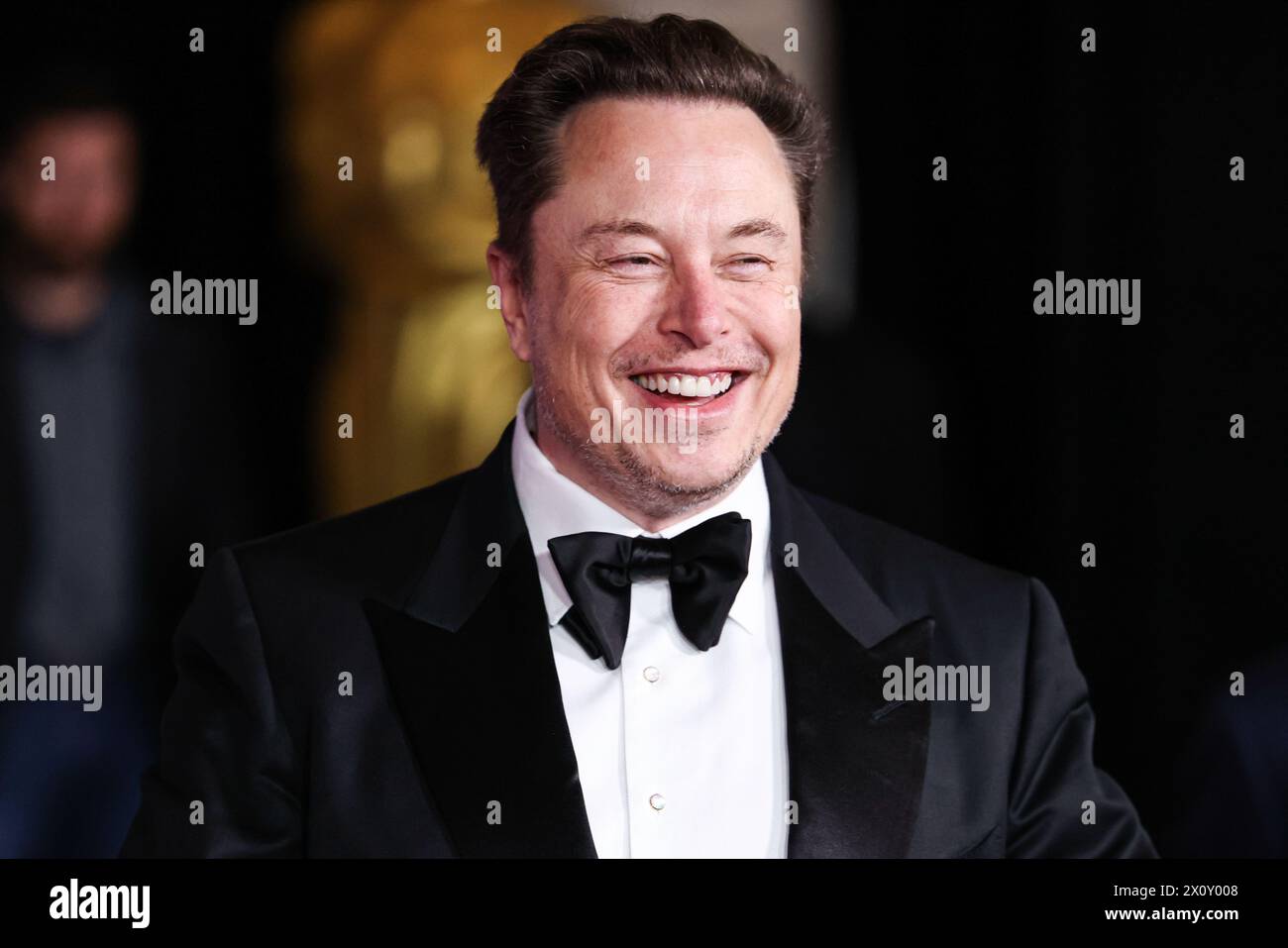 LOS ANGELES, CALIFORNIA, USA - APRIL 13: Elon Musk arrives at the 10th ...