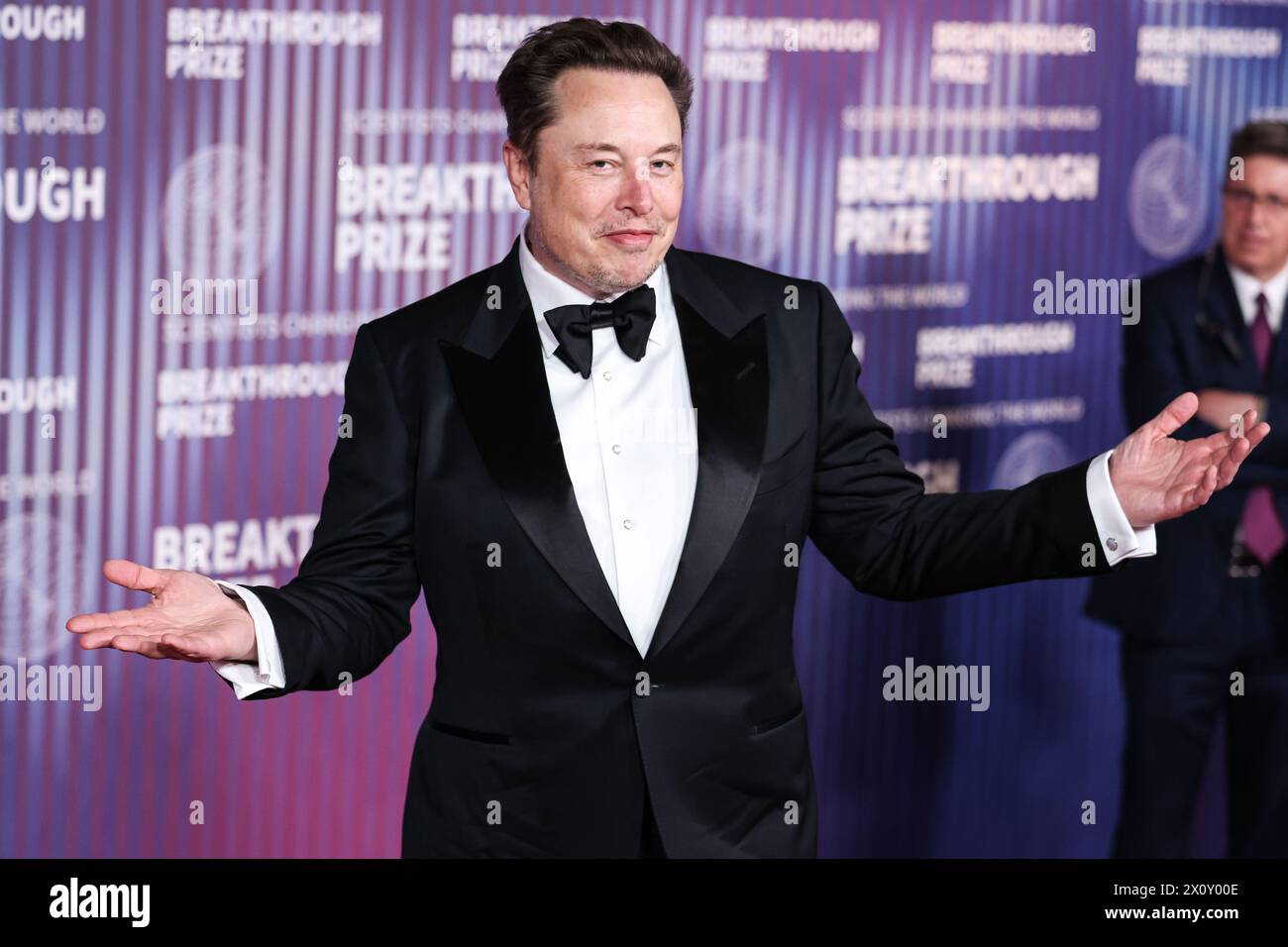 LOS ANGELES, CALIFORNIA, USA - APRIL 13: Elon Musk arrives at the 10th ...