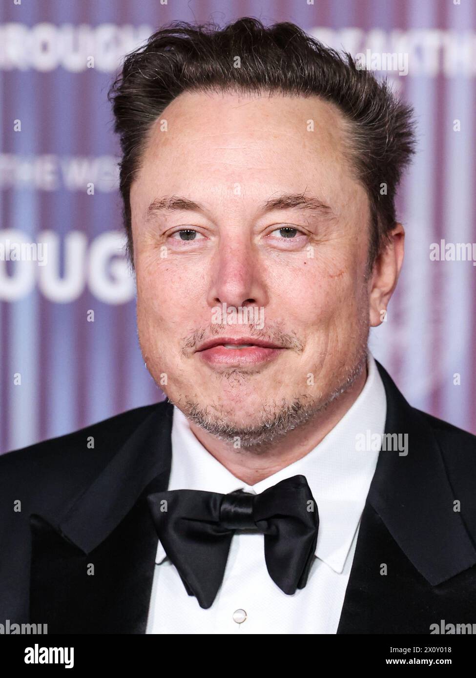 LOS ANGELES, CALIFORNIA, USA - APRIL 13: Elon Musk arrives at the 10th ...