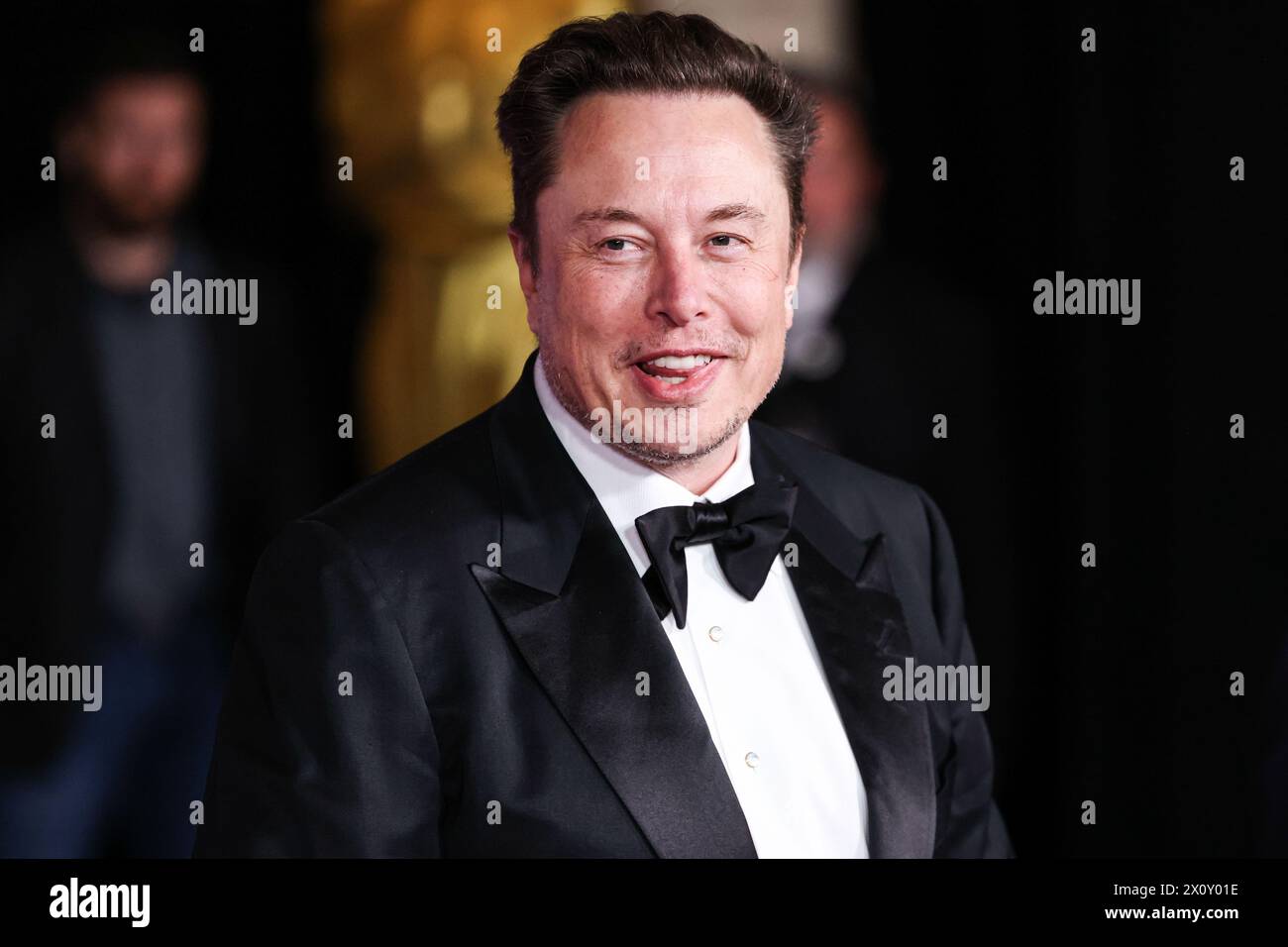 LOS ANGELES, CALIFORNIA, USA - APRIL 13: Elon Musk arrives at the 10th ...