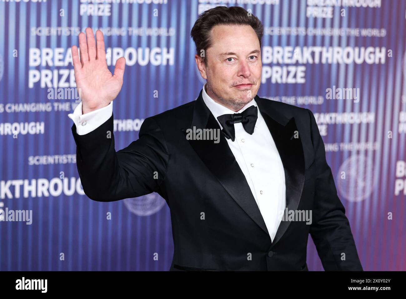 LOS ANGELES, CALIFORNIA, USA - APRIL 13: Elon Musk arrives at the 10th ...