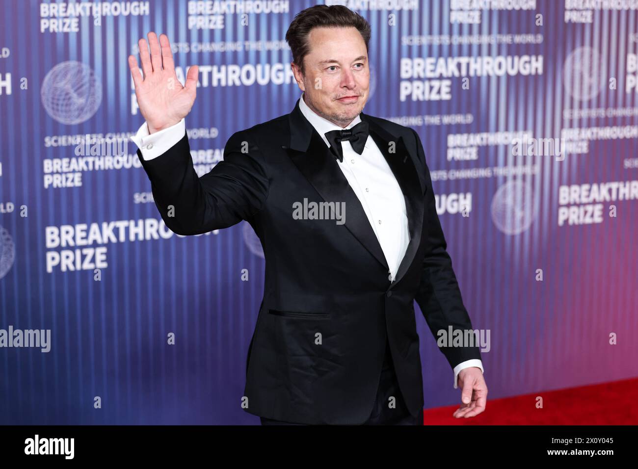 LOS ANGELES, CALIFORNIA, USA - APRIL 13: Elon Musk arrives at the 10th ...