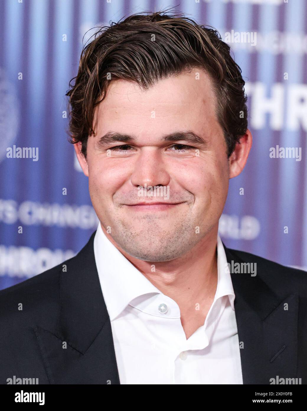 LOS ANGELES, CALIFORNIA, USA - APRIL 13: Magnus Carlsen arrives at the ...