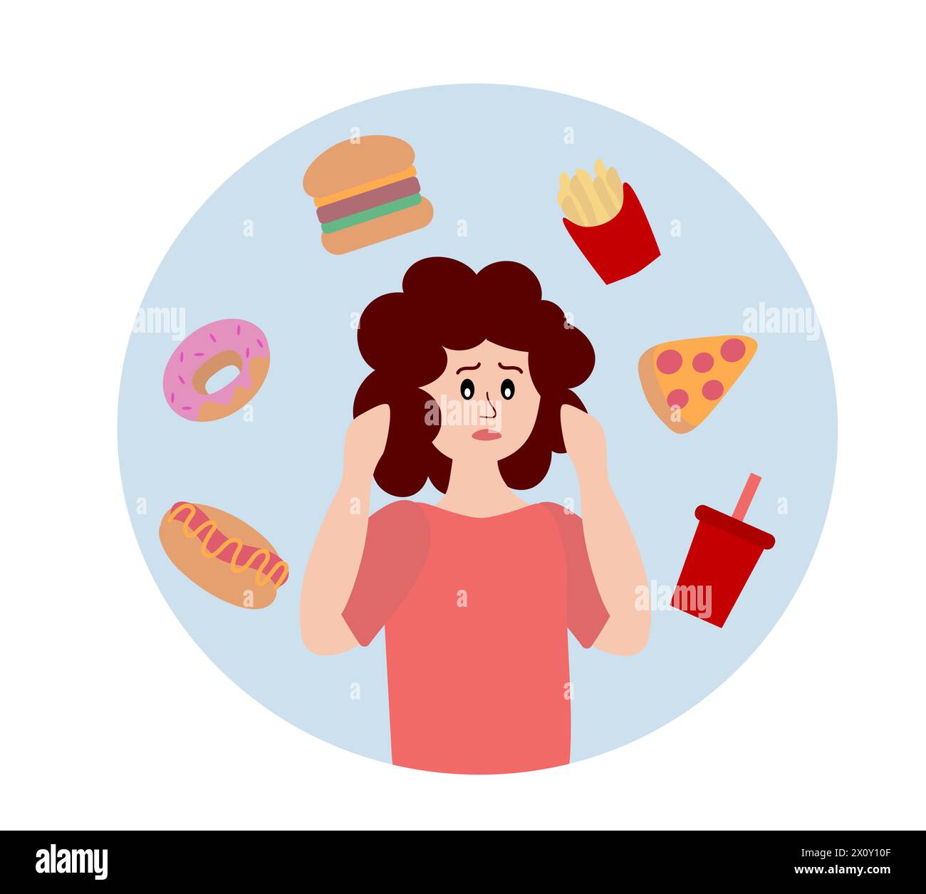 Gluttony cartoon hi-res stock photography and images - Alamy