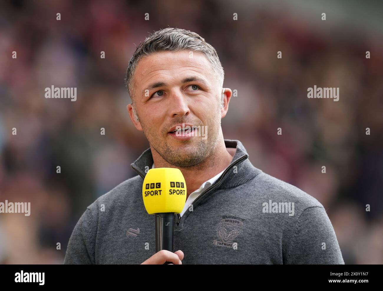 Warrington Wolves head coach Sam Burgess interviewed ahead of the Betfred Challenge Cup quarter ...