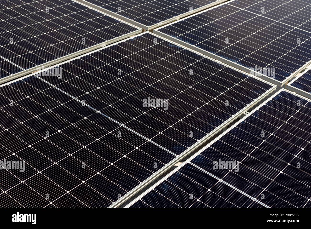 Closeup of a solar panels. Concept of sustainable resources and ...