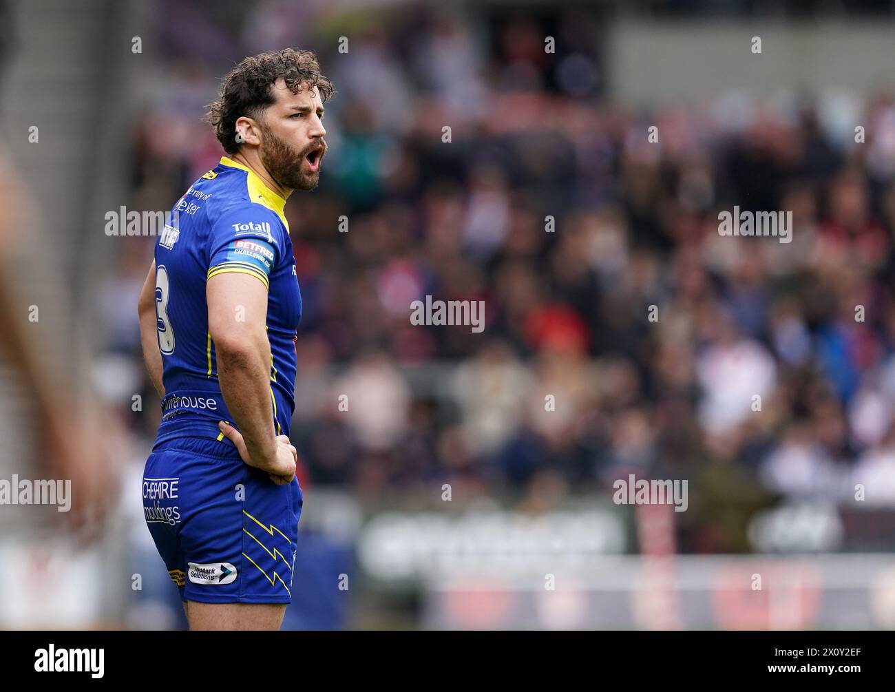 Warrington Wolves' Toby King during the Betfred Challenge Cup quarter ...