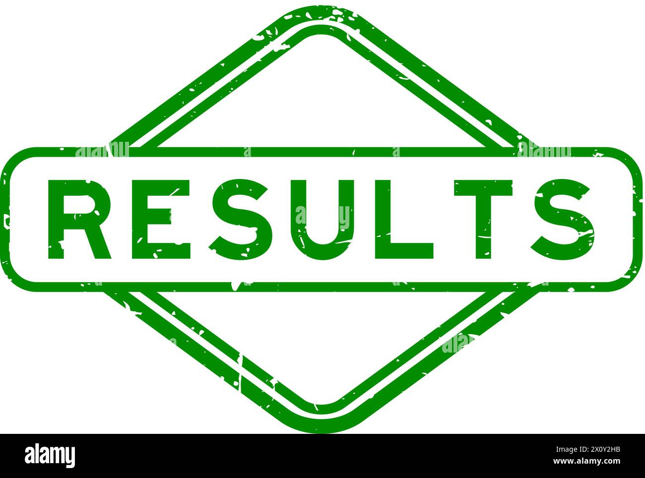 Grunge green results word hi-res stock photography and images - Alamy