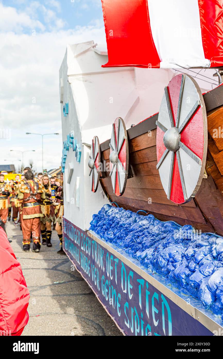 Beek, South Limburg, Netherlands. March 3, 2014. Carnival floats ...