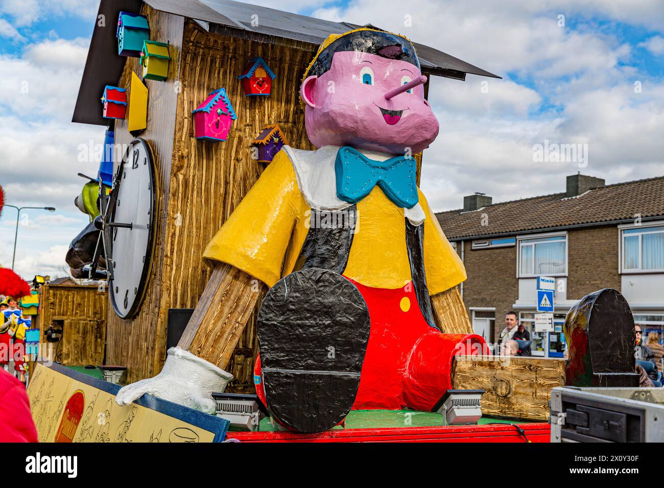 Beek, South Limburg, Netherlands. March 3, 2014. Carnival floats ...