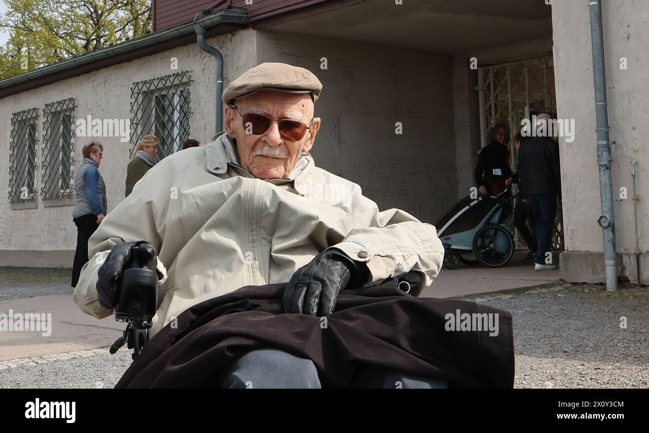 14 April 2024, Thuringia, Weimar: Raymond Renaud from France, a former ...