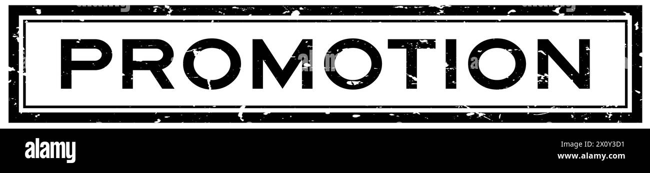 Grunge black promotion word square rubber seal stamp on white bacckground Stock Vector Image ...