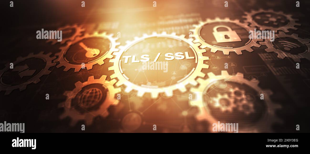 Transport Layer Security. Secure Socket Layer. TLS SSL. Mixed Media Stock Photo - Alamy
