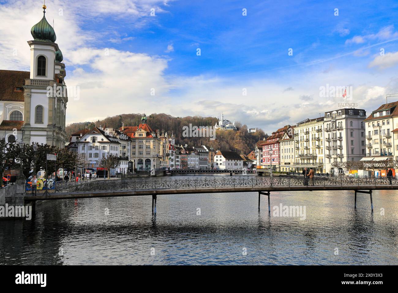 Lucerne, Switzerland – February 07, 2024: Visiting the marvelous ...