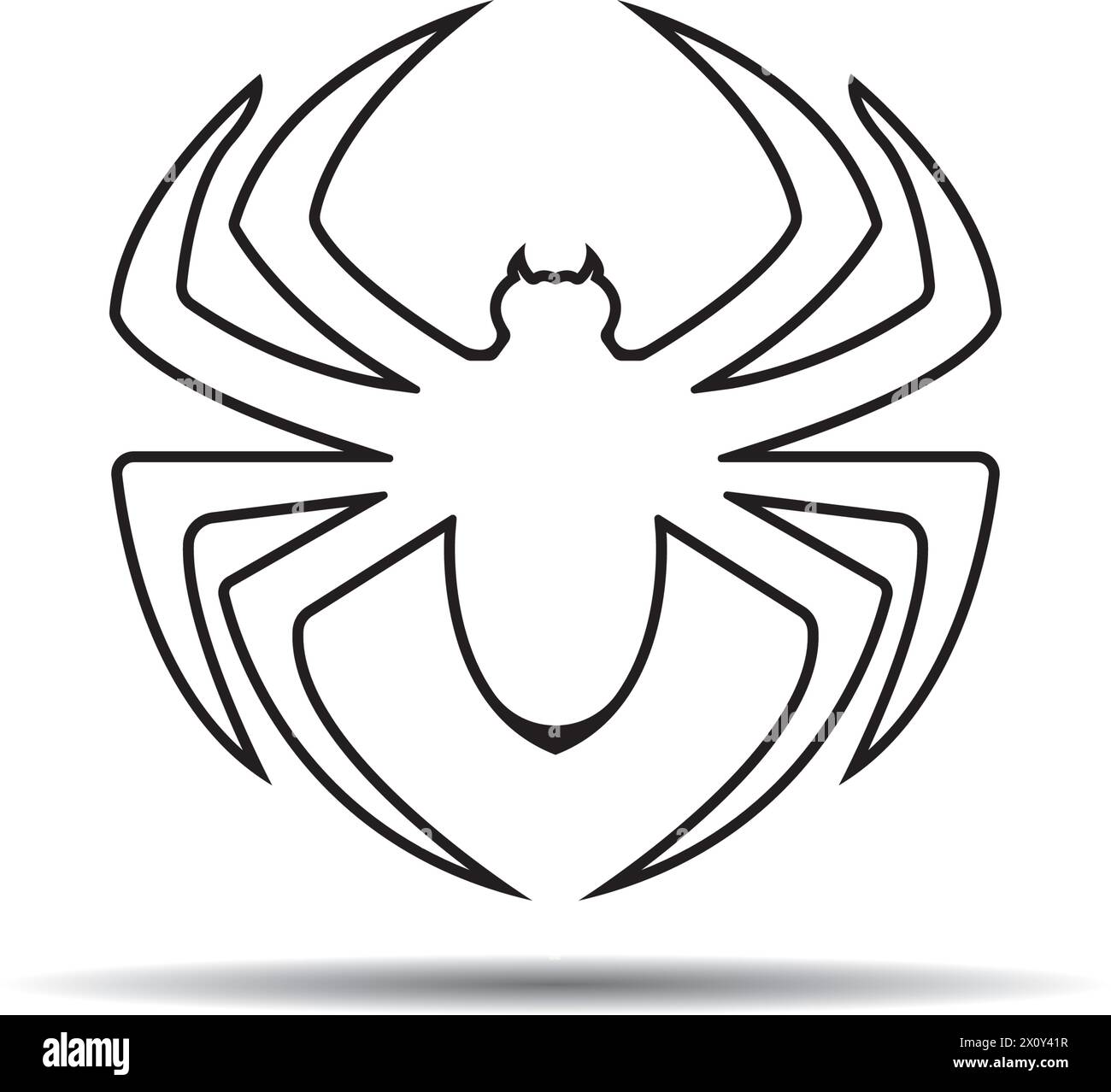 Spider icon logo vector design template Stock Vector Image & Art - Alamy