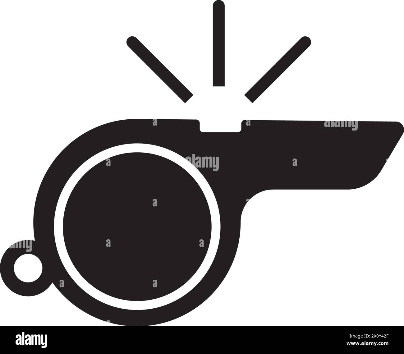 whistle icon logo vector design template Stock Vector Image & Art - Alamy