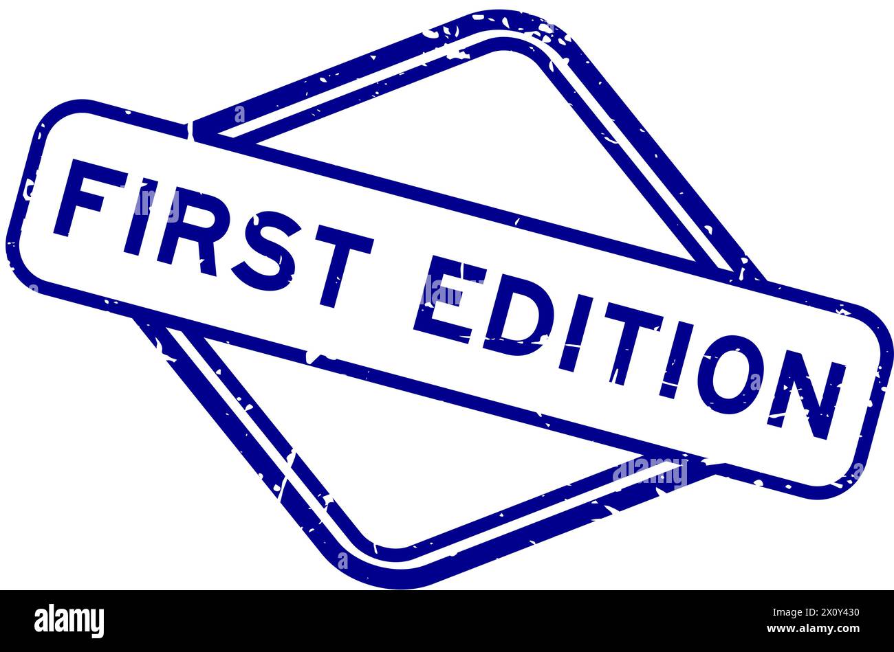 Grunge blue first edition word rubber seal stamp on white background Stock Vector Image & Art ...