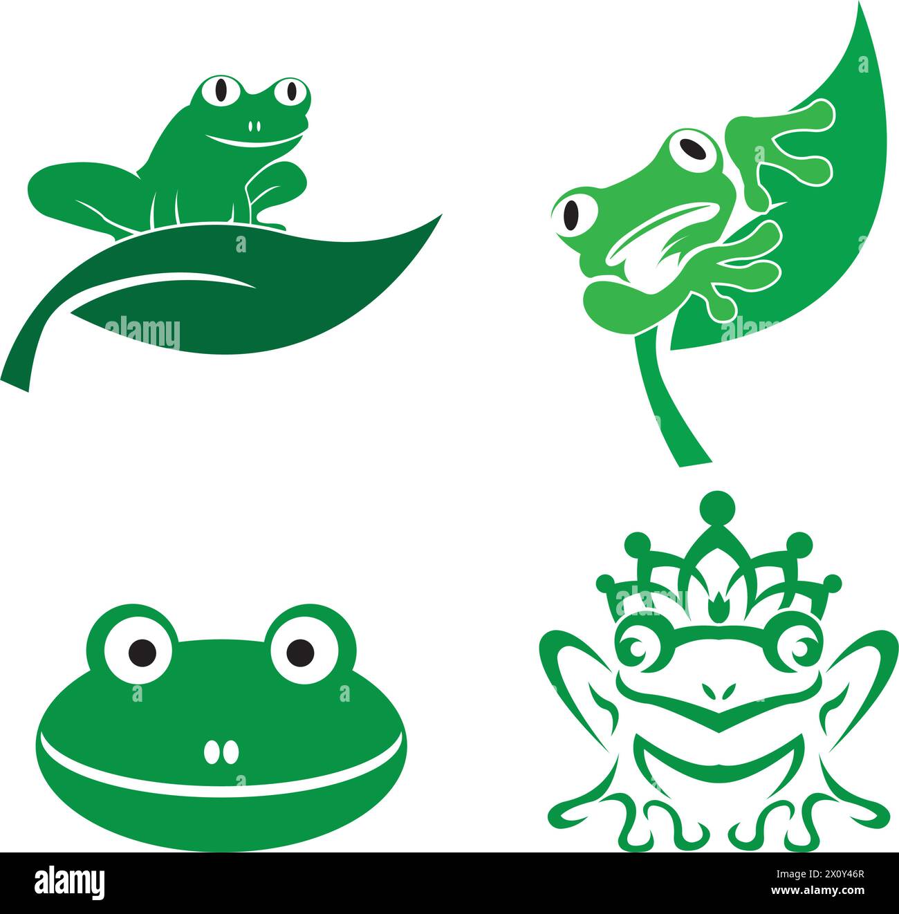 Frog mascot logo design hi-res stock photography and images - Alamy