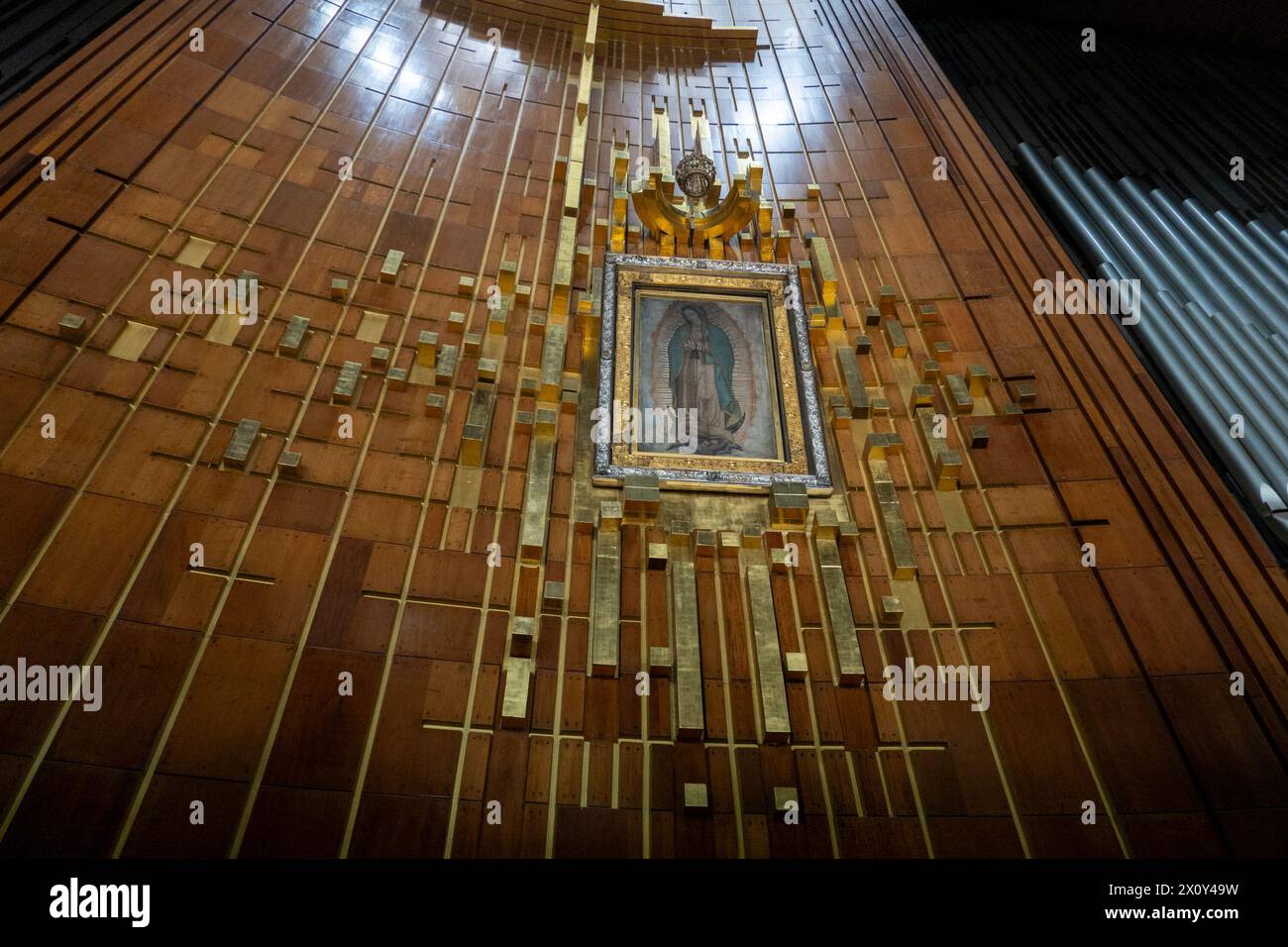 Mexico City, Mexico. 12th Mar, 2024. View of the image of The Virgin ...