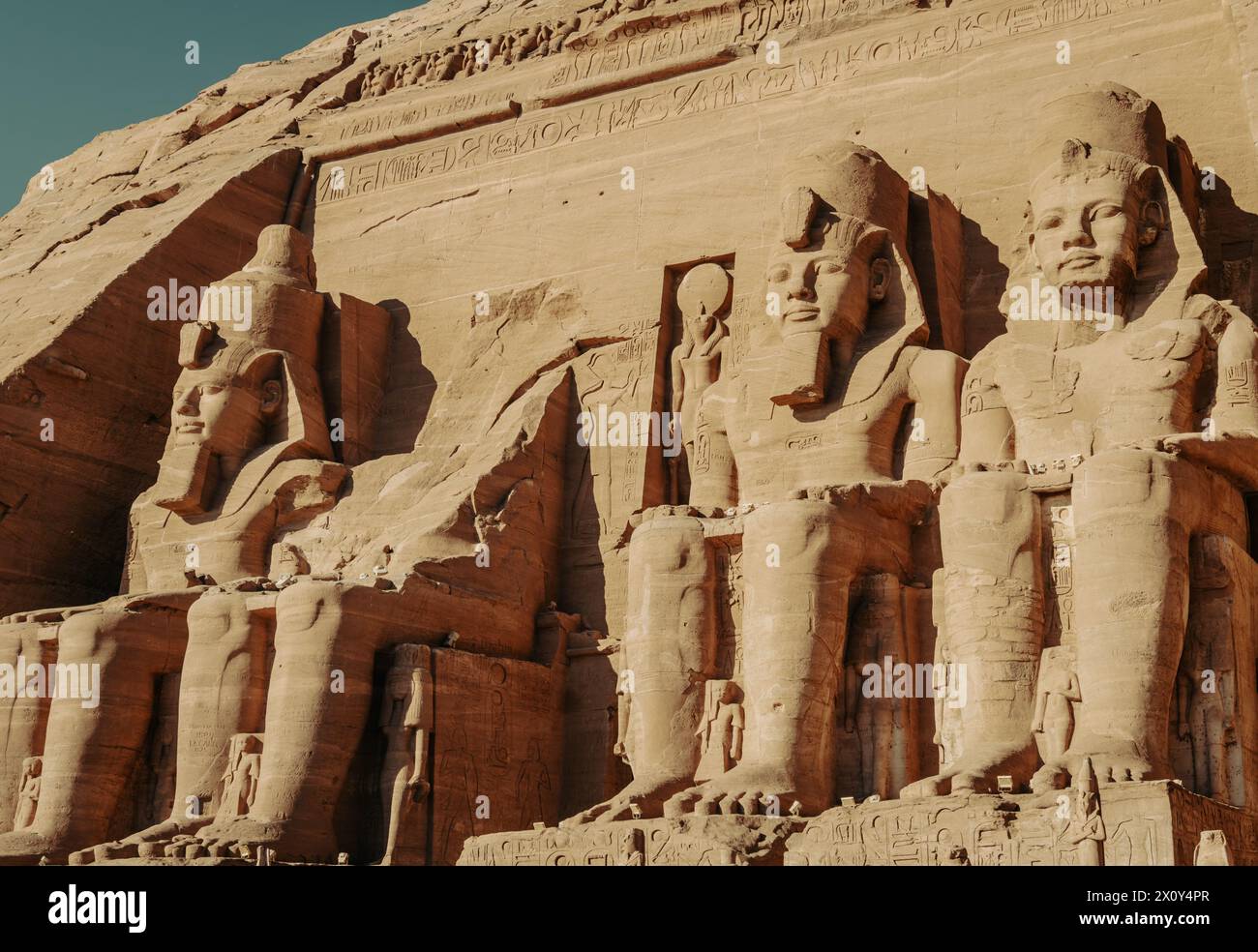 Temple of Abu Simbel in Aswan in the Egyptian part of Nubia Stock Photo ...