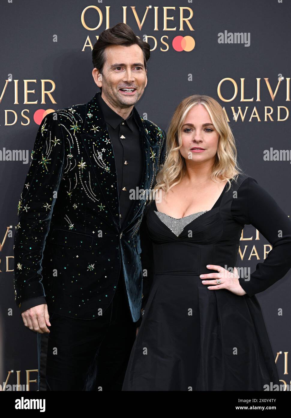 London, UK. April 14th, 2024. David Tennant and Georgia Tennant ...
