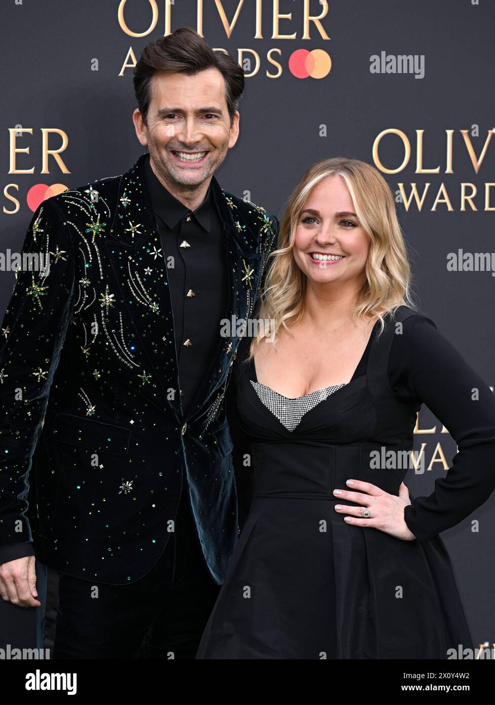 London, UK. April 14th, 2024. David Tennant and Georgia Tennant ...
