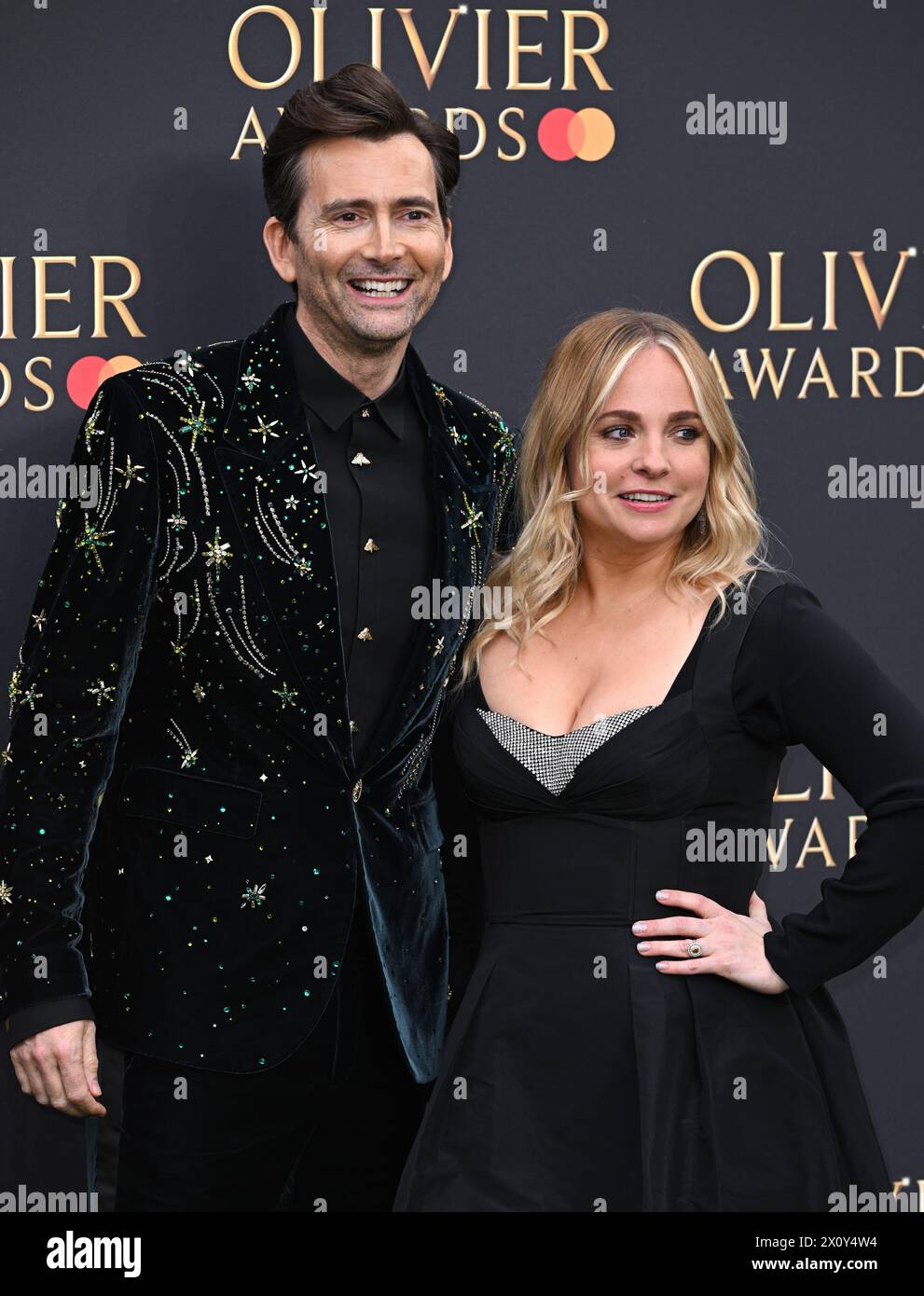 London, UK. April 14th, 2024. David Tennant and Georgia Tennant ...