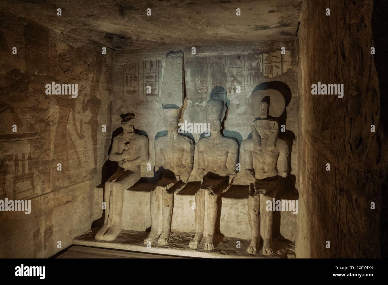 Temple of Abu Simbel in Aswan in the Egyptian part of Nubia Stock Photo ...