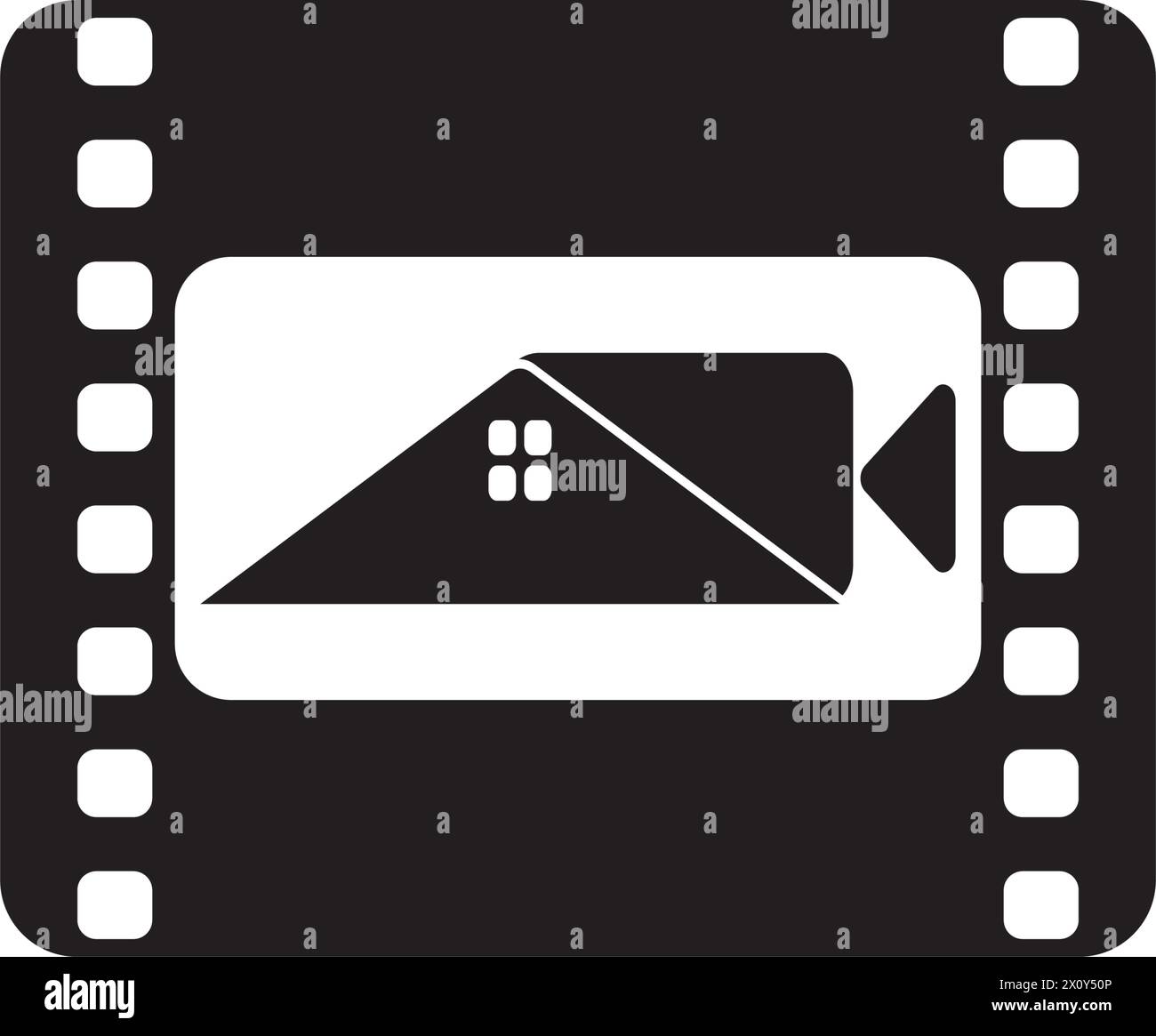 production house icon logo vector design template Stock Vector Image ...