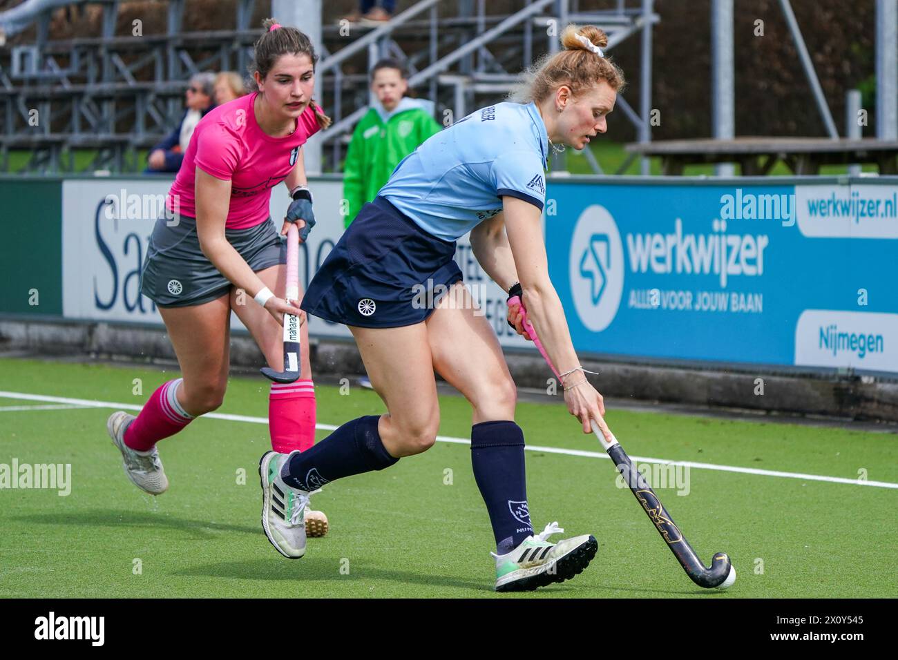 NIJMEGEN, NETHERLANDS - APRIL 14: Emma Sophie Hessler of NMHC Nijmegen ...