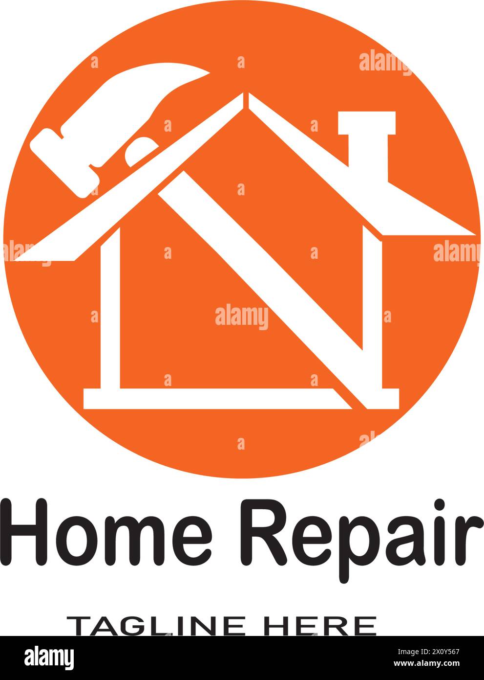 Home repair logo hi-res stock photography and images - Alamy