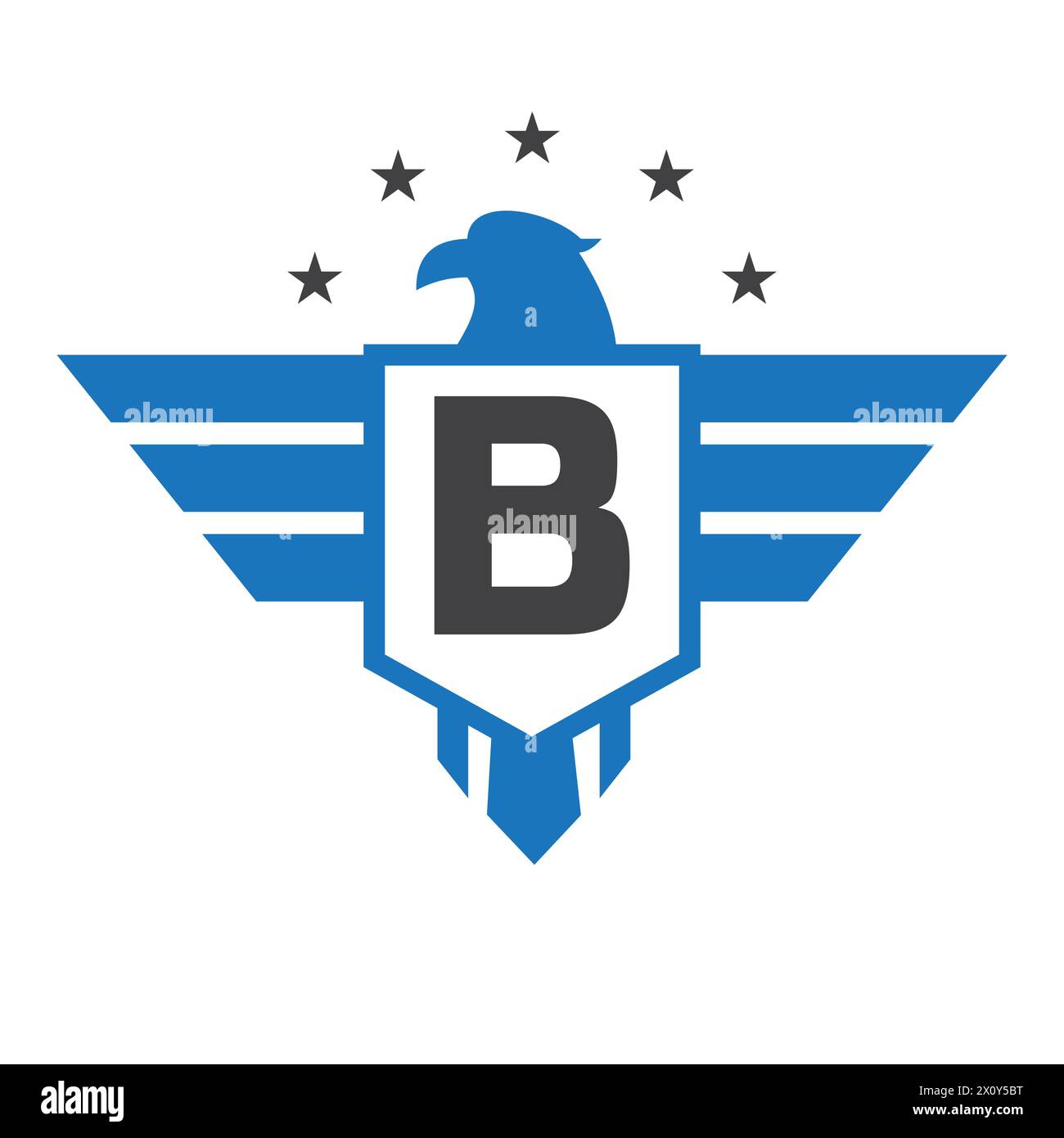 Eagle shield logo golden hi-res stock photography and images - Alamy