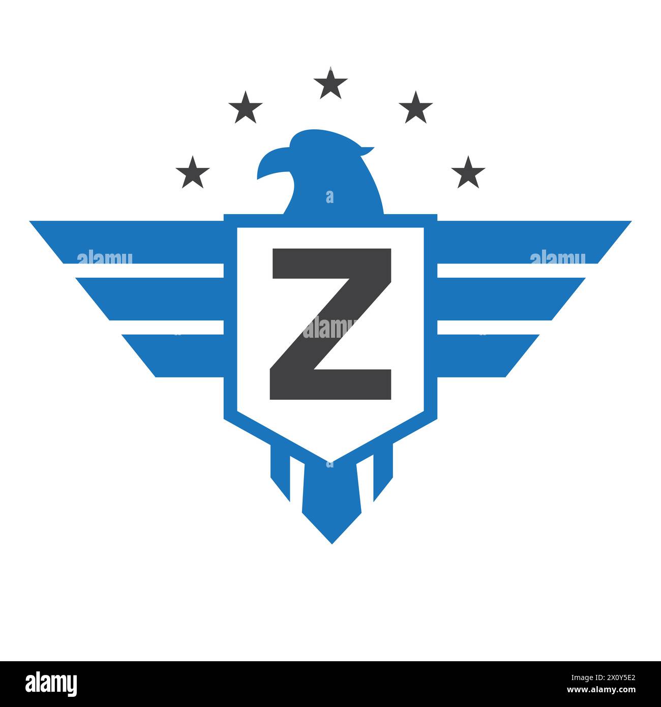 Initial Wing Logo On Letter Z For Transportation Symbol Stock Vector ...