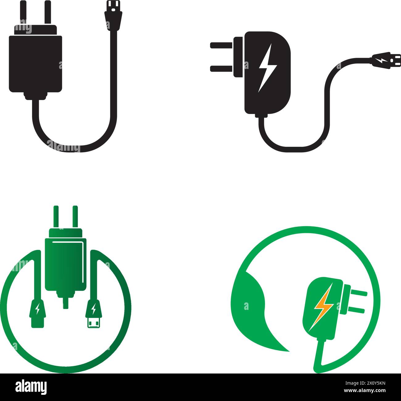charger icon logo vector design template Stock Vector Image & Art - Alamy