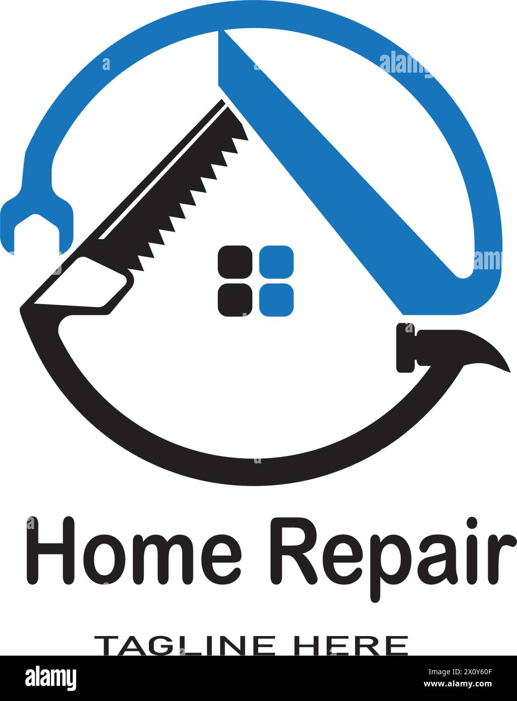 Home repair logo hi-res stock photography and images - Alamy