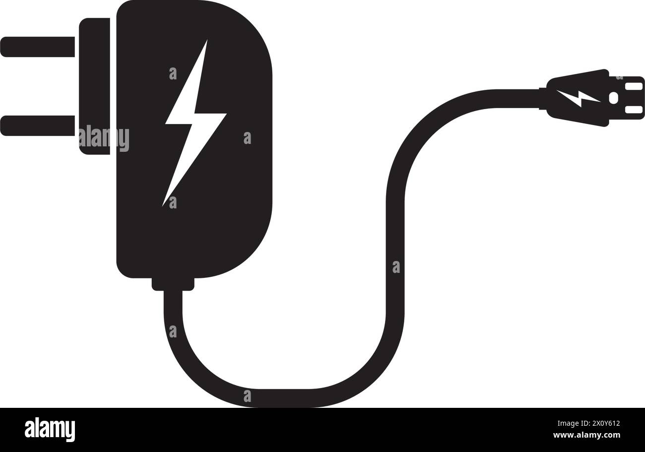 charger icon logo vector design template Stock Vector Image & Art - Alamy