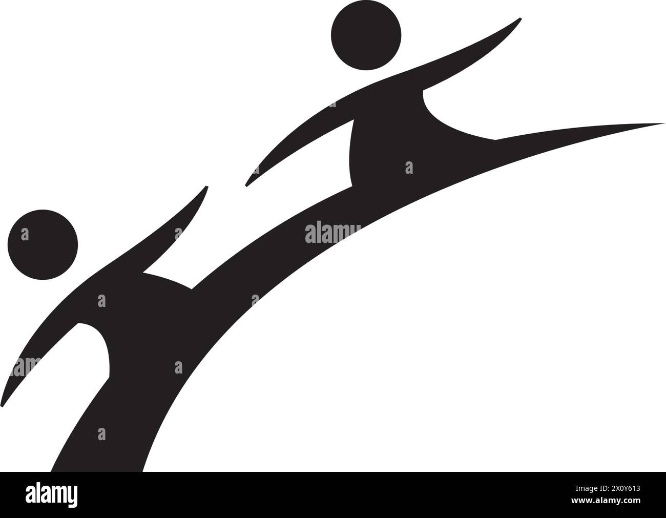 Set of teamwork and leadership business man logo template vector icon ...
