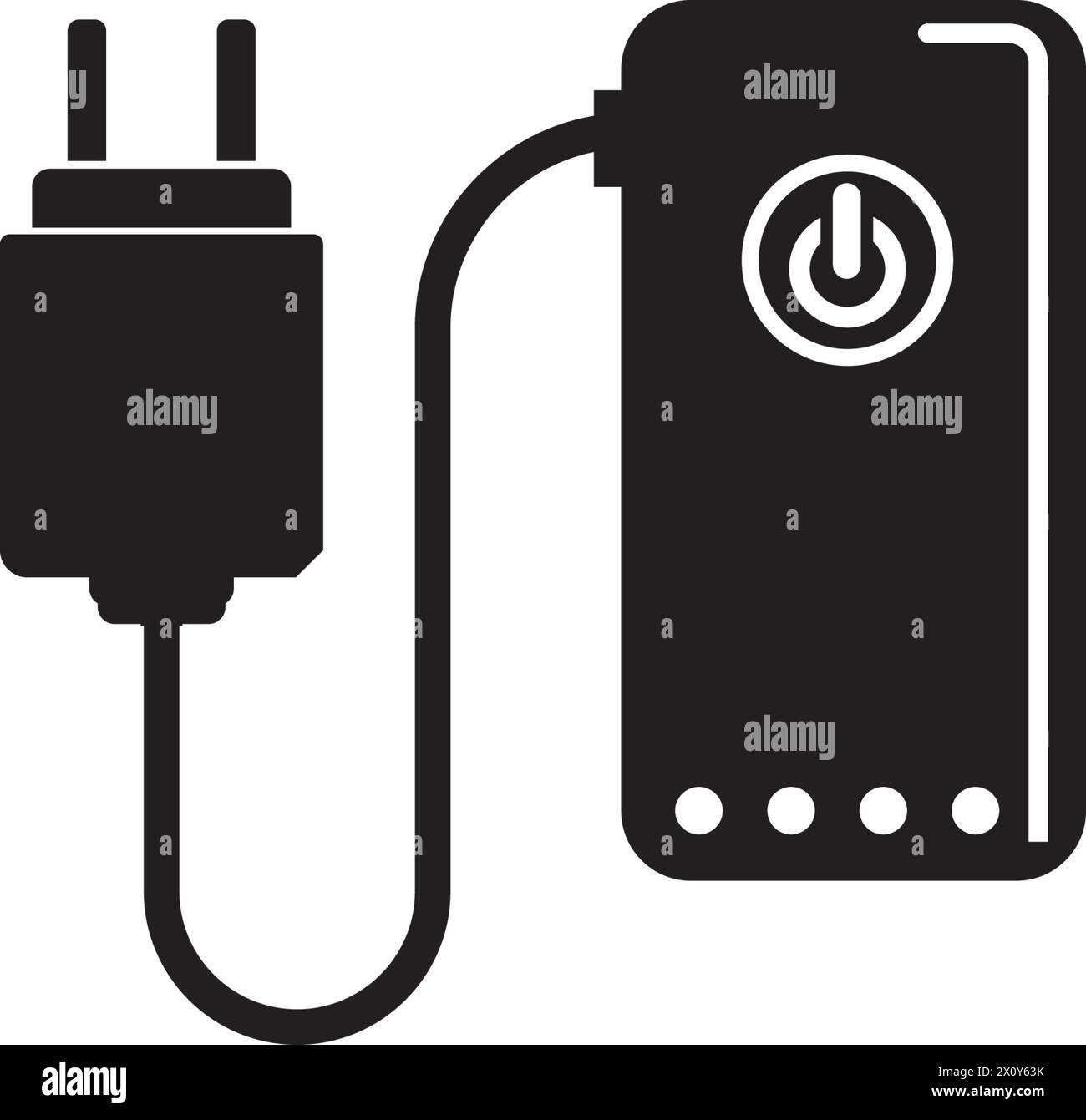 charger icon logo vector design template Stock Vector Image & Art - Alamy