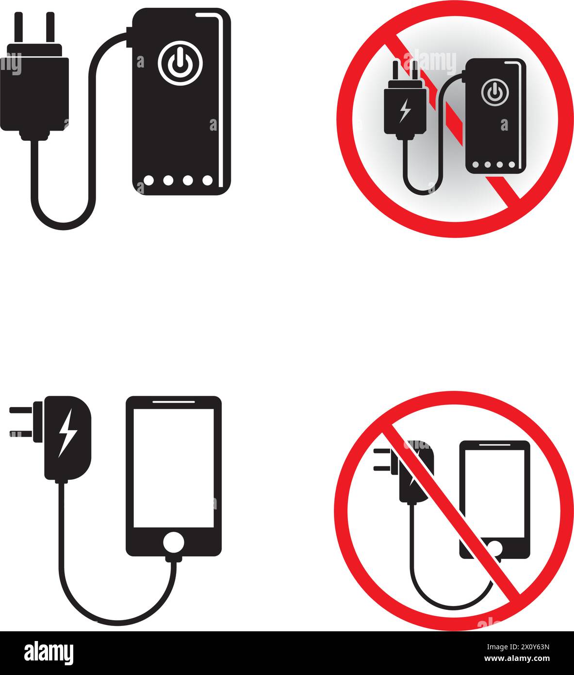 charger icon logo vector design template Stock Vector Image & Art - Alamy